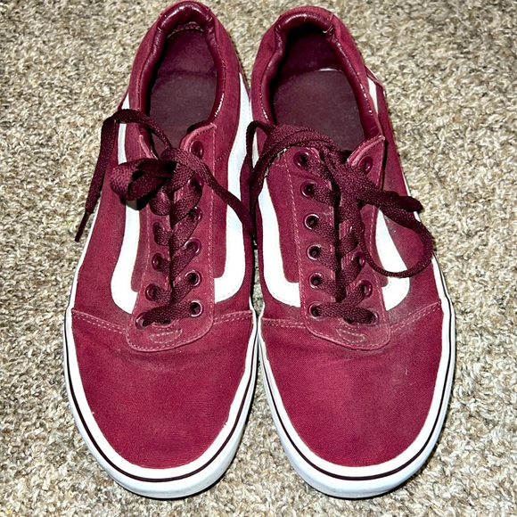 Vans | Shoes | Maroondark Red Vans | Poshmark